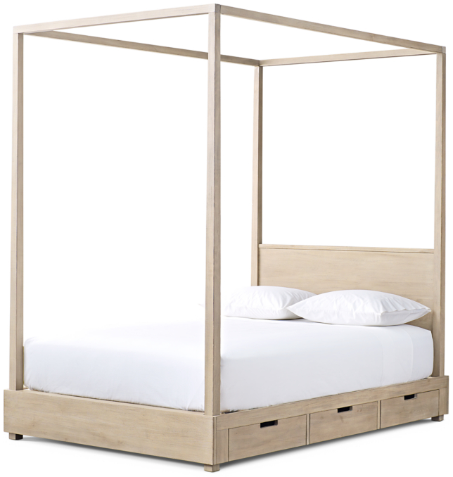 Callum Storage Canopy Bed | RH TEEN