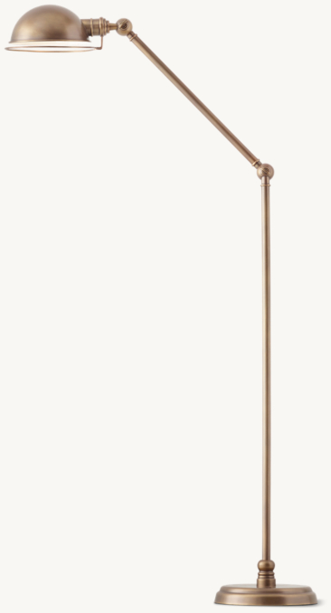 Academy Task Floor Lamp - Antique Brass | RH Baby & Child