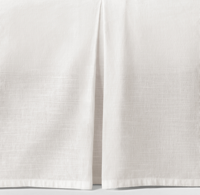 Washed Linen-Cotton Crib Skirt | RH Baby & Child