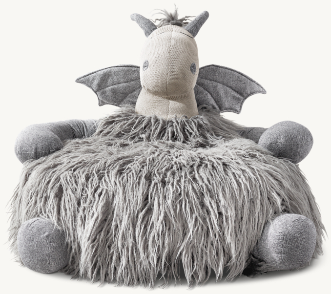 Wooly Plush Dragon Chair | RH Baby & Child