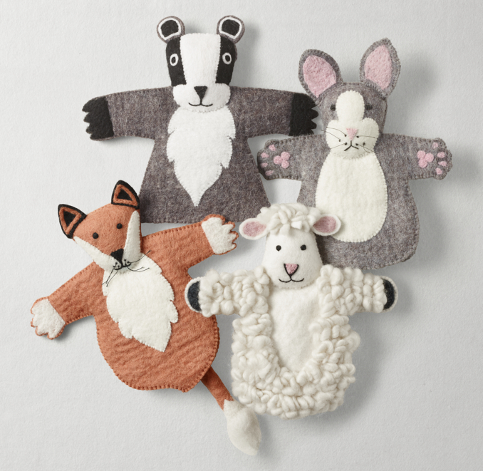 Handmade Wool Felt Animal Hand Puppet | RH Baby & Child