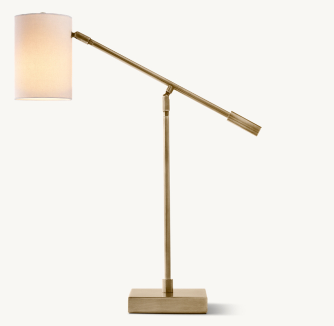 Clementine Task Table Lamp with Shade | RH