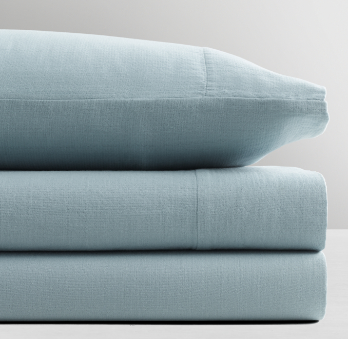 Washed Cotton Gauze Standard Pillowcase | RH Baby & Child