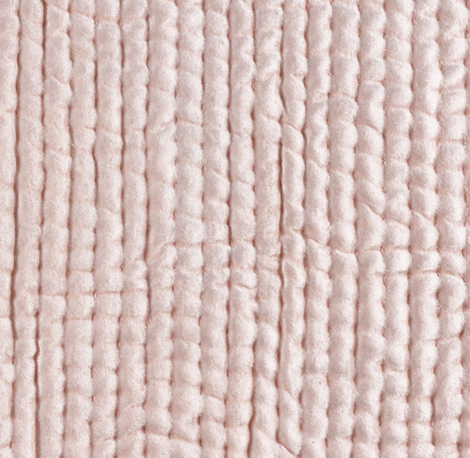 Channel-Stitched Luster Velvet Bedding Swatch | RH Baby & Child