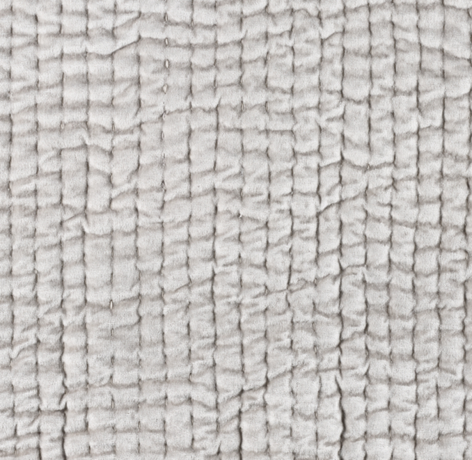 Channel-Stitched Luster Velvet Bedding Swatch | RH Baby & Child