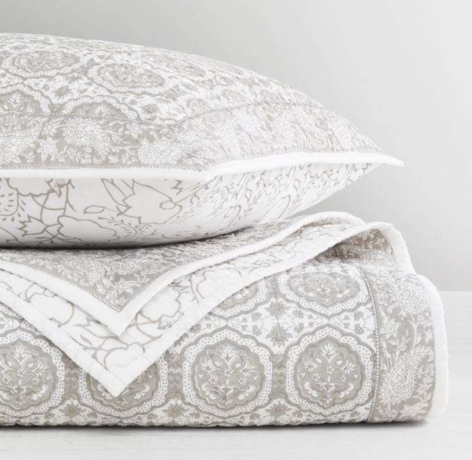 Asha Hand-Printed Sham | RH Baby & Child