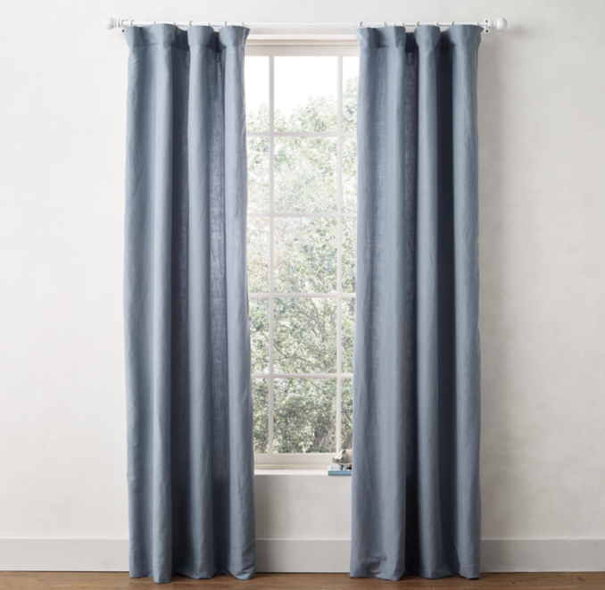 Blue Drapery | RH Baby & Child