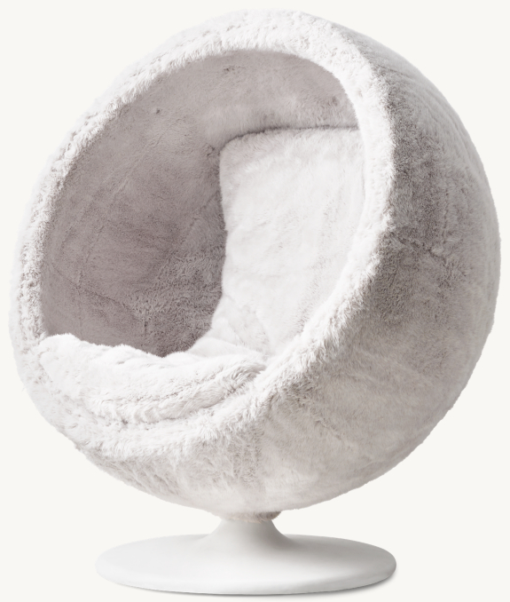 Orbit Luxe Faux Fur Chair | RH Baby & Child