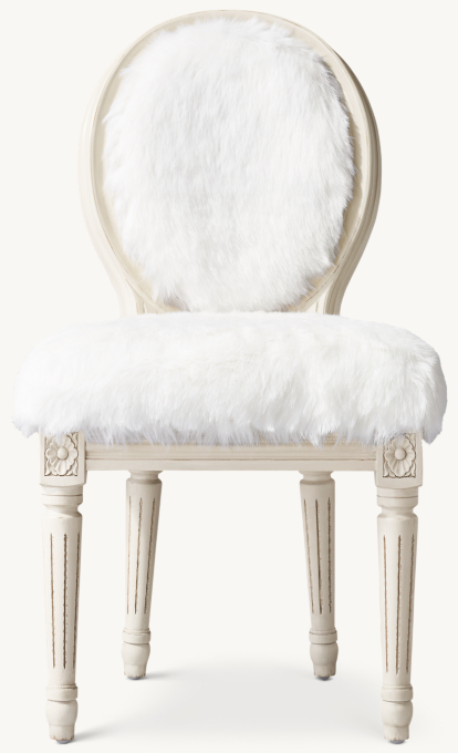Vintage French Kashmir Faux Fur Play Chair RH