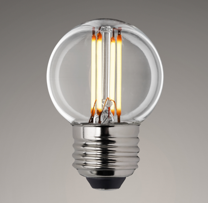G19 Globe E26 Filament LED Bulb 4W | RH TEEN