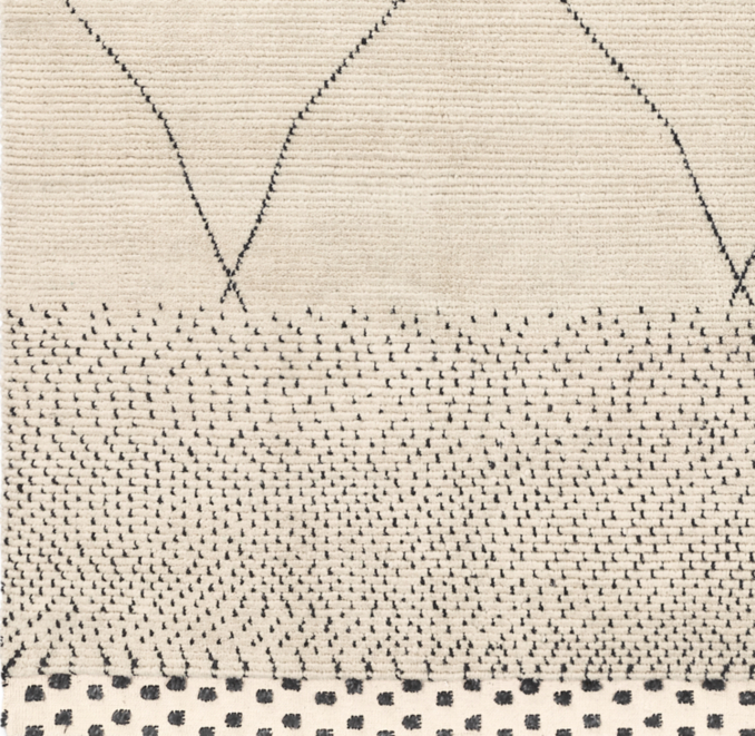 Morena Moroccan Hand-Knotted Wool Rug Swatch | RH