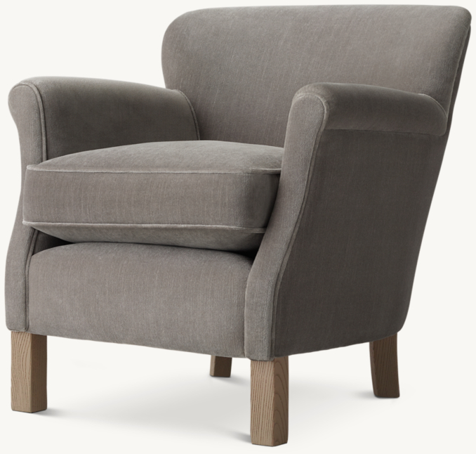 Mini Professor's Velvet Chair | RH
