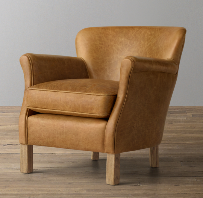 Mini Professor's Leather Chair | RH