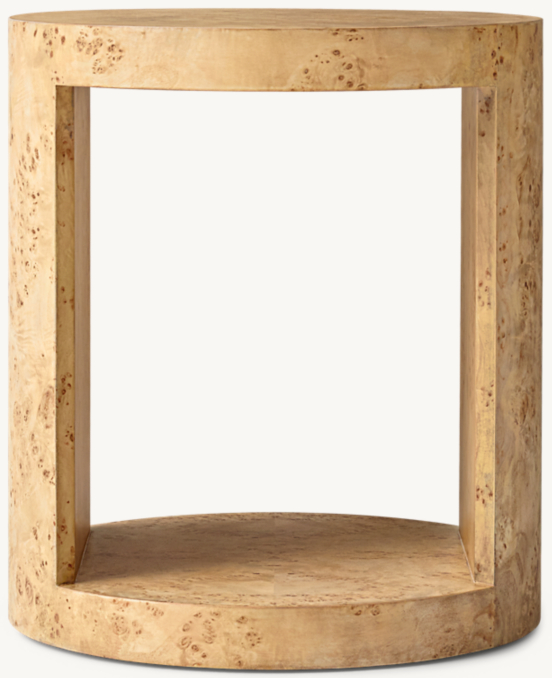 Bardot Burl Side Table | RH