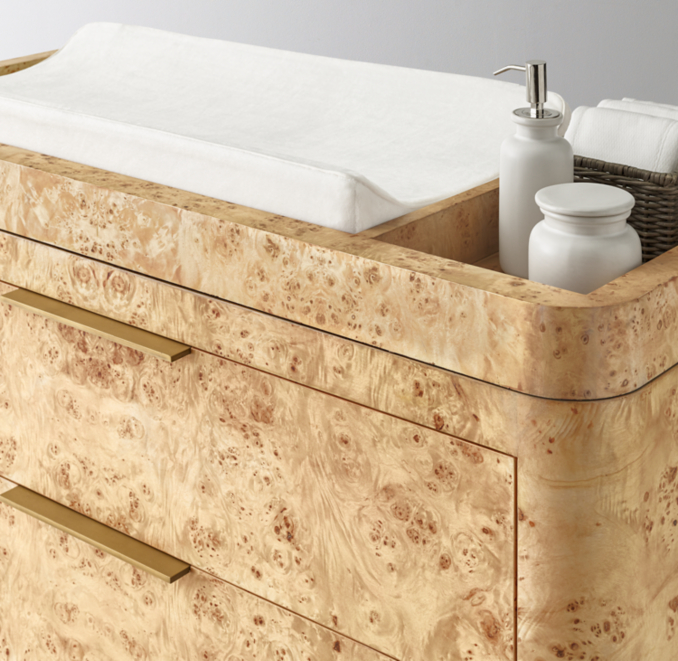 Bardot Burl Dresser Topper | RH