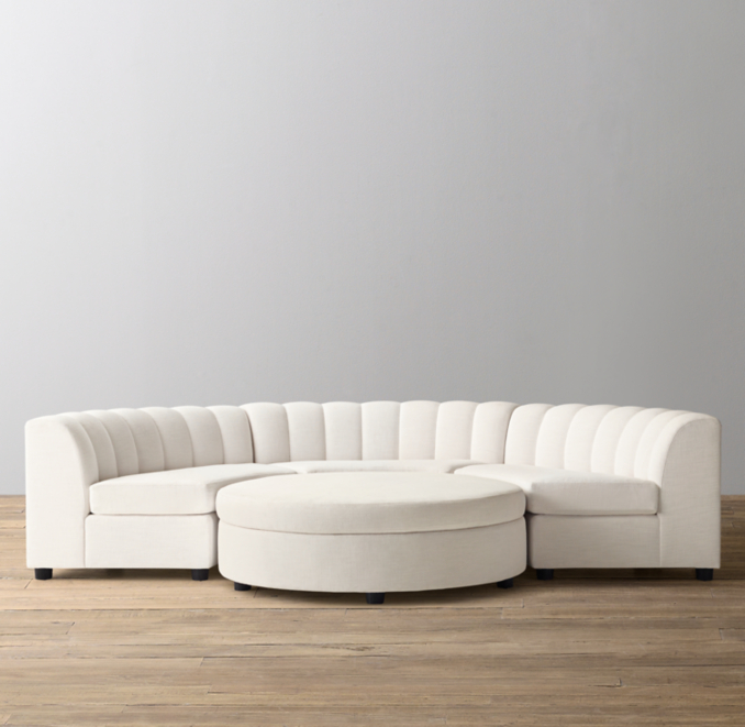 Valentina Modular Concave Sofa | RH