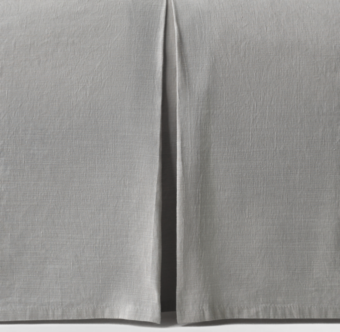Washed Linen-Cotton Crib Skirt | RH Baby & Child