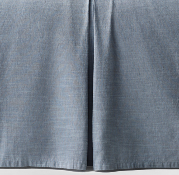 Washed Linen-Cotton Crib Skirt | RH Baby & Child