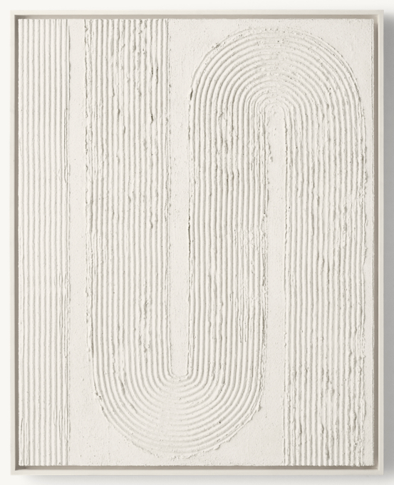 Raked Texture Wall Art 2 | RH Baby & Child