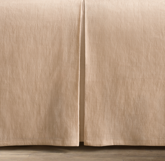 Washed Linen-Cotton Crib Skirt | RH Baby & Child