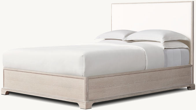 Genevieve Upholstered Panel Bed | RH