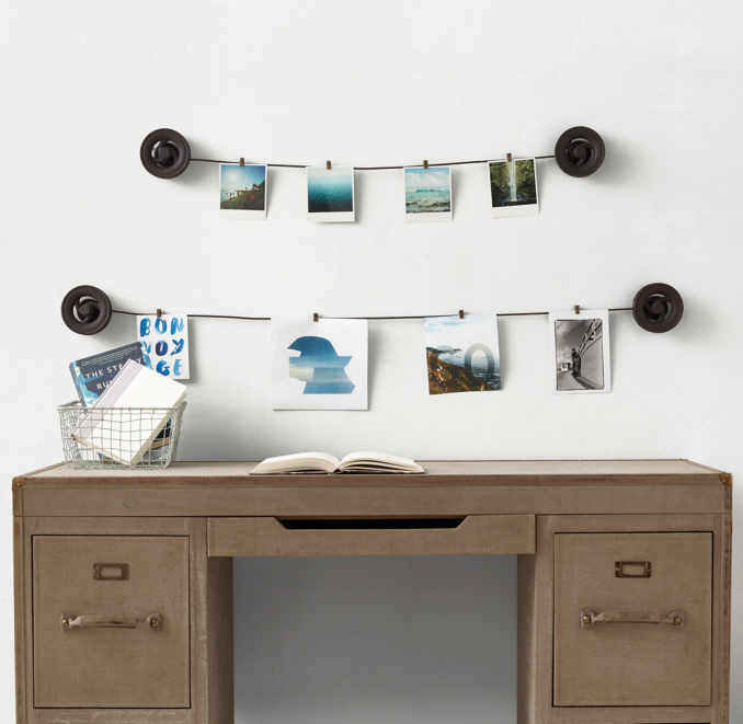 Industrial Wire Photo Display | RH