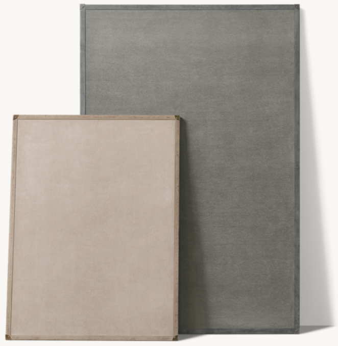 Leather & Canvas Memory Board - Natural | RH TEEN