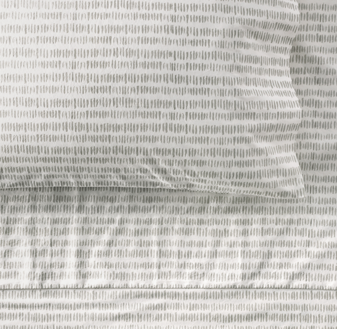 Brushstrokes Organic Sheet Set | RH TEEN