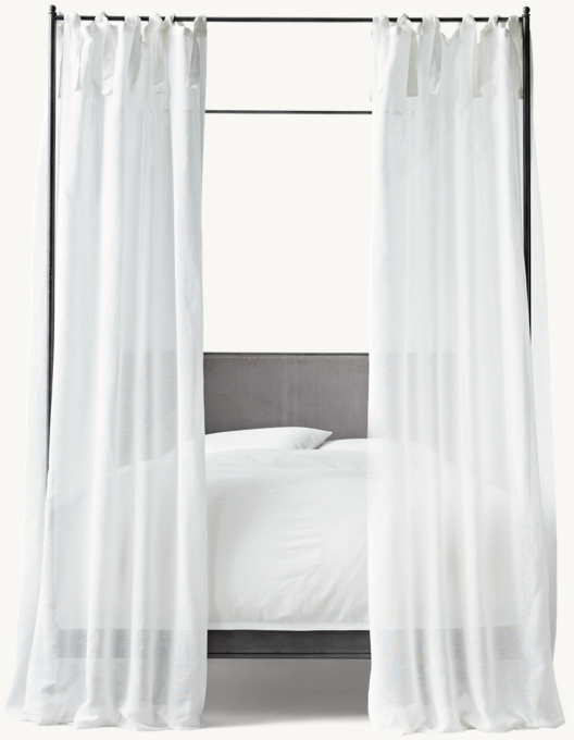 Sheer Linen-Cotton Canopy Sheers (Set of 2) | RH