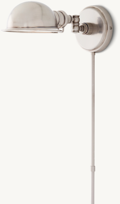 Academy Task Sconce - Antique Pewter | RH