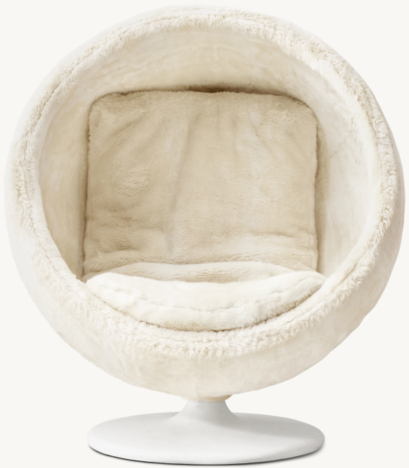 Orbit Luxe Faux Fur Chair | RH TEEN