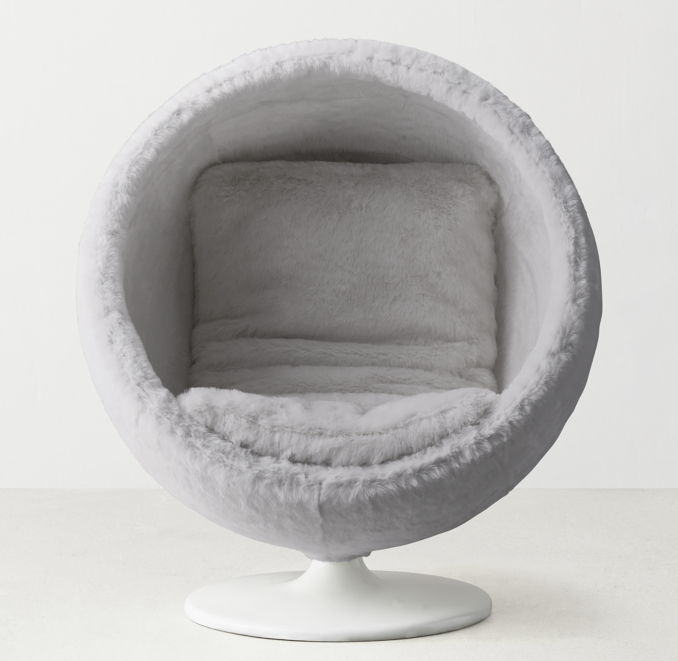 Orbit Kashmir Faux Fur Chair | RH TEEN