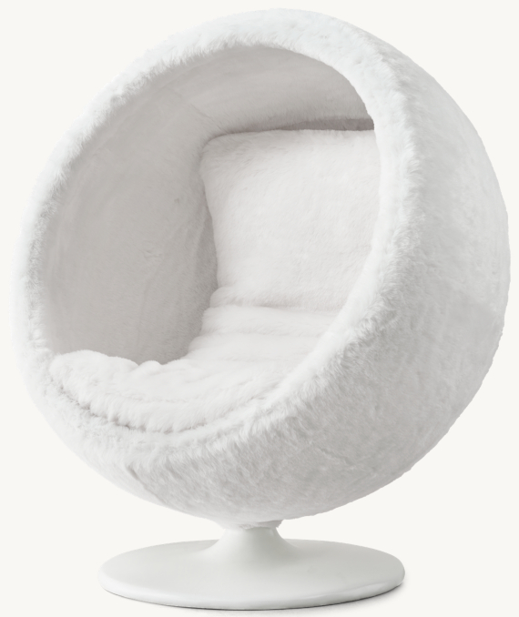 Orbit Kashmir Faux Fur Chair | RH