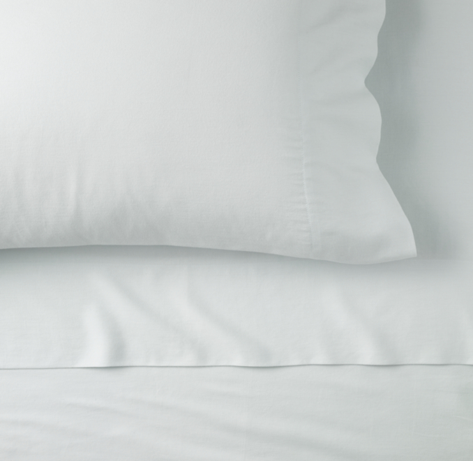Garment-Washed Sateen Pillowcase | RH