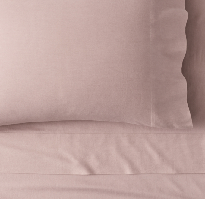 Garment-Washed Sateen Sheet Set | RH TEEN