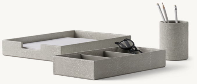 Shagreen Desk Accessories | RH