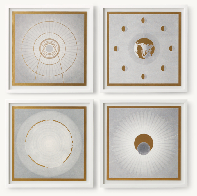 Gold Leaf Solaris Art | RH TEEN