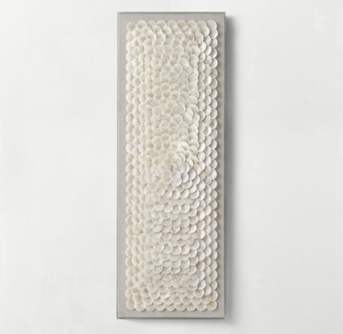 Capiz Shell Art Panel - White | RH