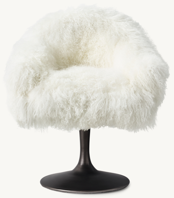 Restoration hardware fur chair store
