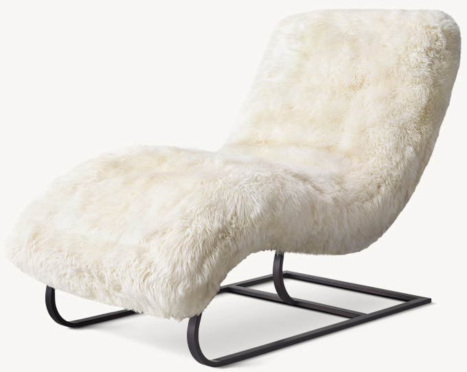 Restoration hardware sheepskin chair store