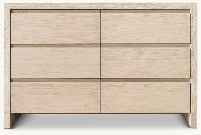 Piera Italian Travertine-Wrapped Dresser | RH TEEN