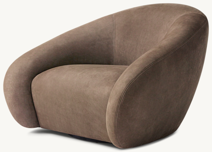 Reyna Leather Swivel Chair | RH TEEN